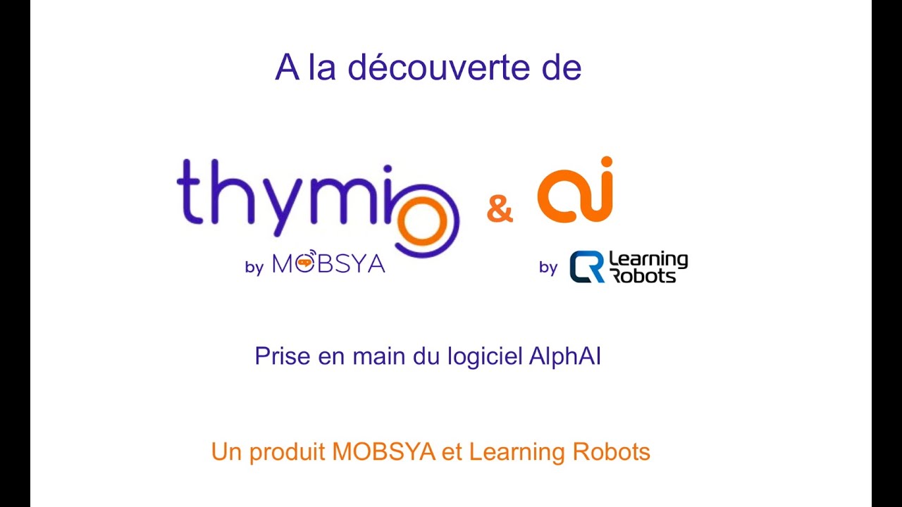 Premiers pas avec Thymio AI - YouTube