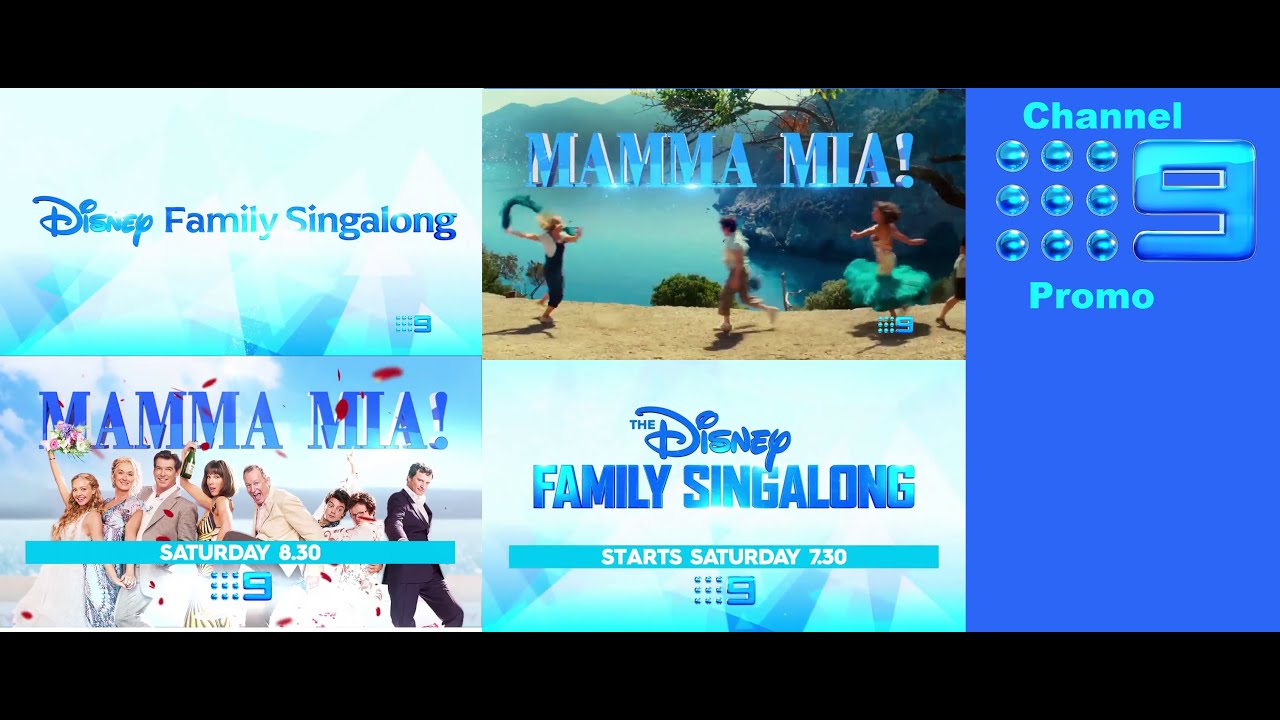 Disney Family Singalong and Mamma Mia 2020 Channel 9 promo - YouTube