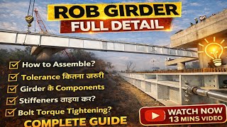 ROB PLATE GIRDER | COMPONENTS OF GIRDER | Bolt Tighteni... | Doovi