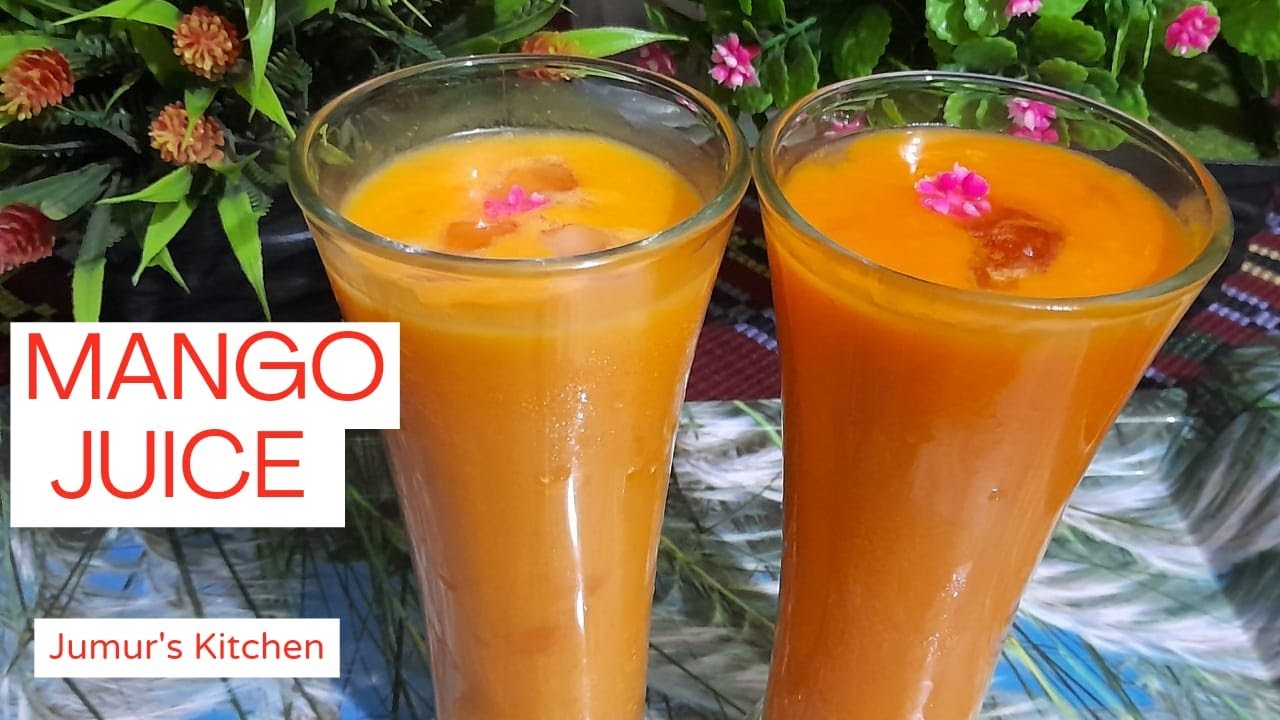 পাকা আমের জুস।। ম্যাংগো ফ্রুটো।। How to make mango juice।। Mango Juice ...