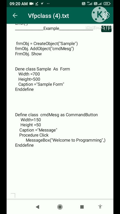 Visual Foxpro Object Oriented principle - YouTube