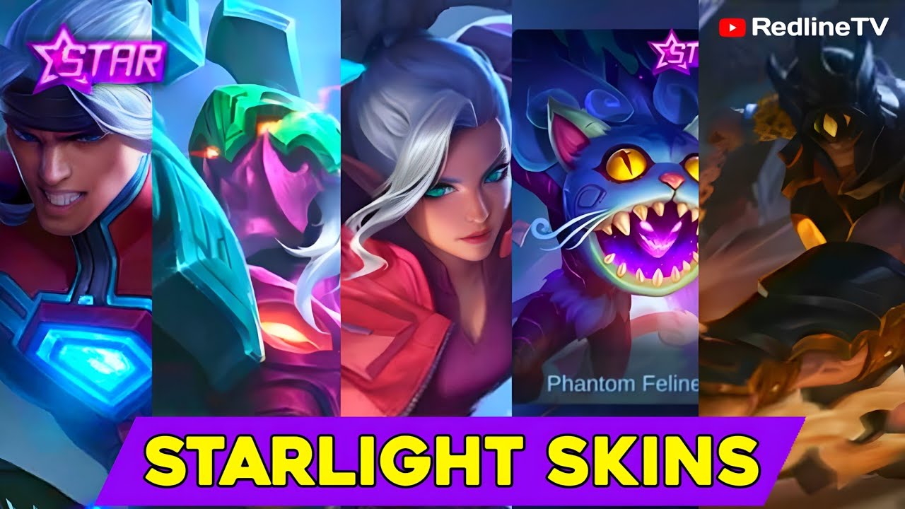 UPCOMING ALL STARLIGHT SKINS MOBILE LEGENDS, ML NEW SKIN 2022 - YouTube