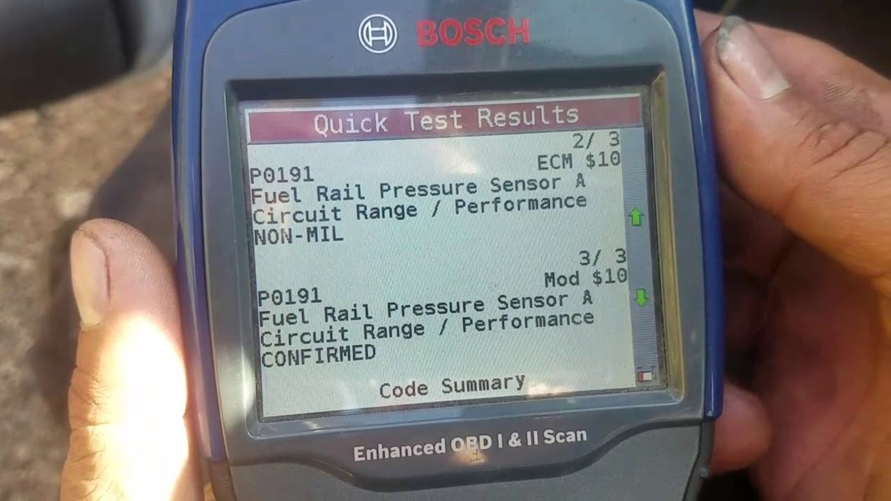 Cómo solucionar el código p0191 - YouTube