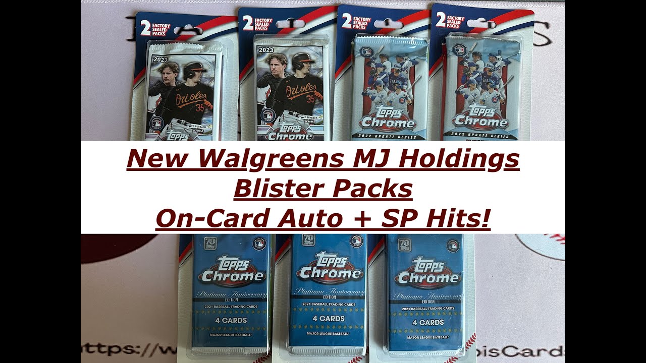 New Walgreens MJ Holdings Blister Packs of Baseball Cards - On-Card ...