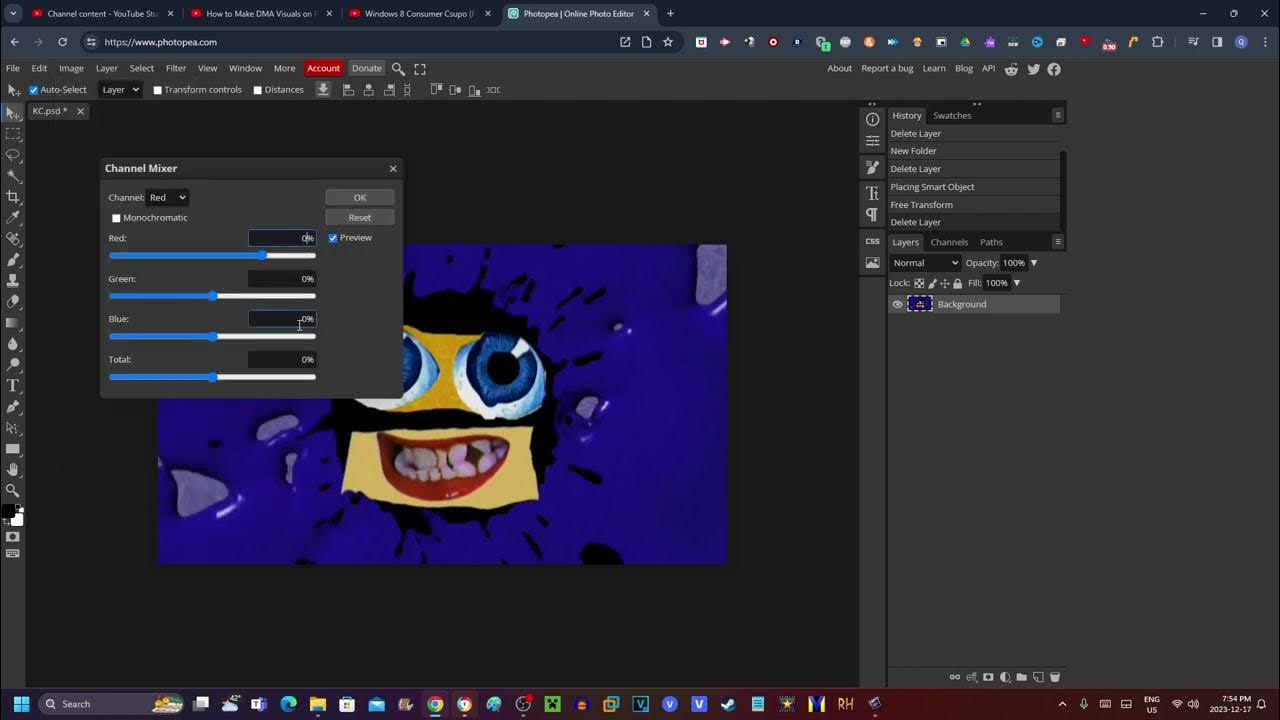 How to Make RGB to BGR Accurately on Photopea - YouTube