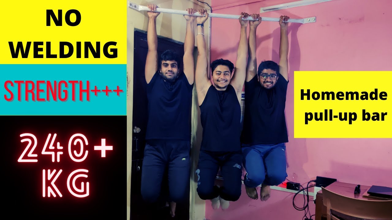 Simple Pull Up Bar Homemade (No Welding) - YouTube