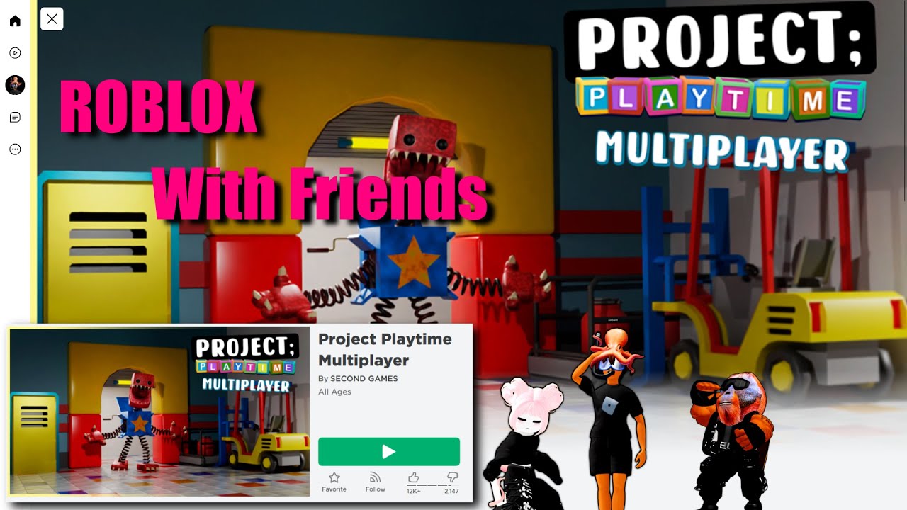 Scary horror game, hope we win! | Project Playtime Multiplayer | Roblox ...