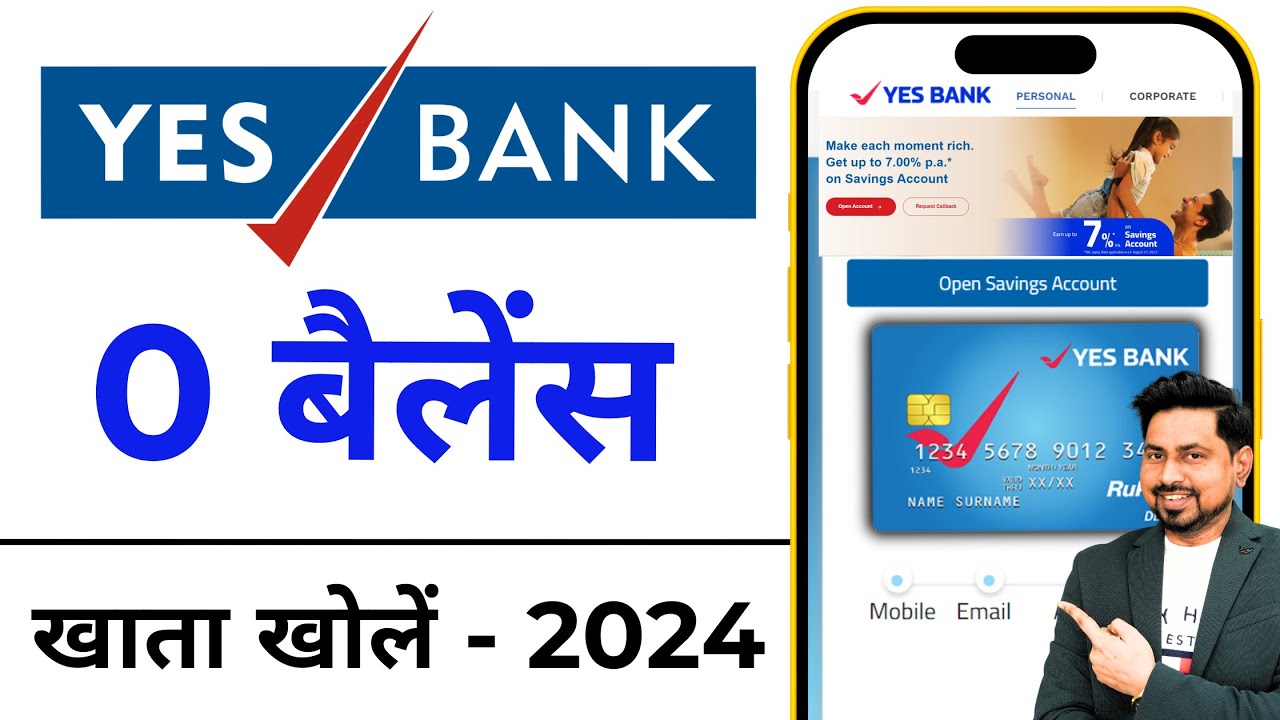 Yes Bank Zero Balance account Opening | yes bank account open online ...