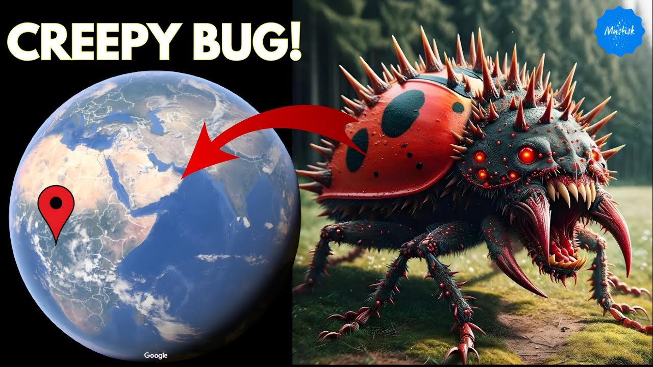 Creepy BUG 🪲 Found in Real life on Google Maps and Google Earth 🌎 - YouTube