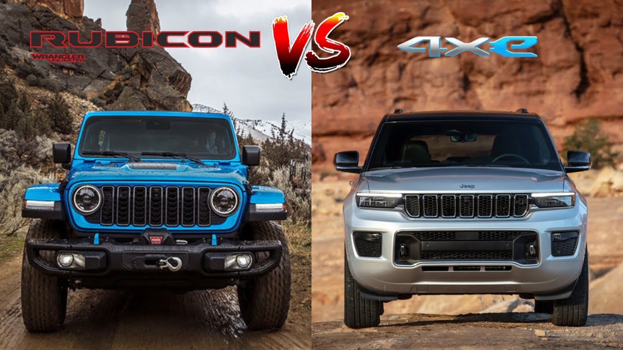 2025 Jeep Grand Cherokee Trailhawk 4xe vs 2025 Jeep Wrangler Rubicon ...