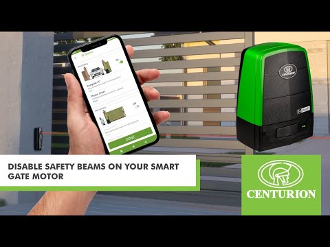 D6 SMART Gate Motor | Commissioning | Disabling Beams - YouTube