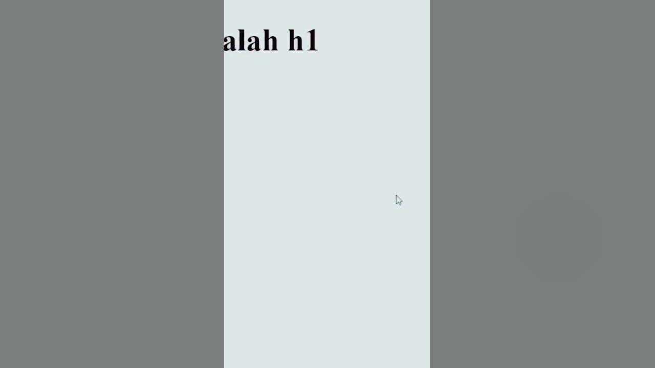 Belajar Html Pemula Penggunaan Heading Tag H1 H5 Belajarcoding Html Htmltutorial Htmlcss
