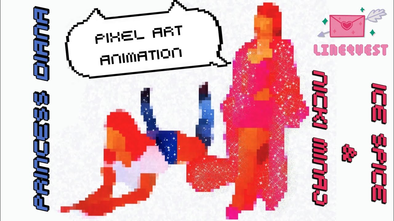 Ice spice & Nicki Minaj - princess Diana ( pixel art animation) - YouTube