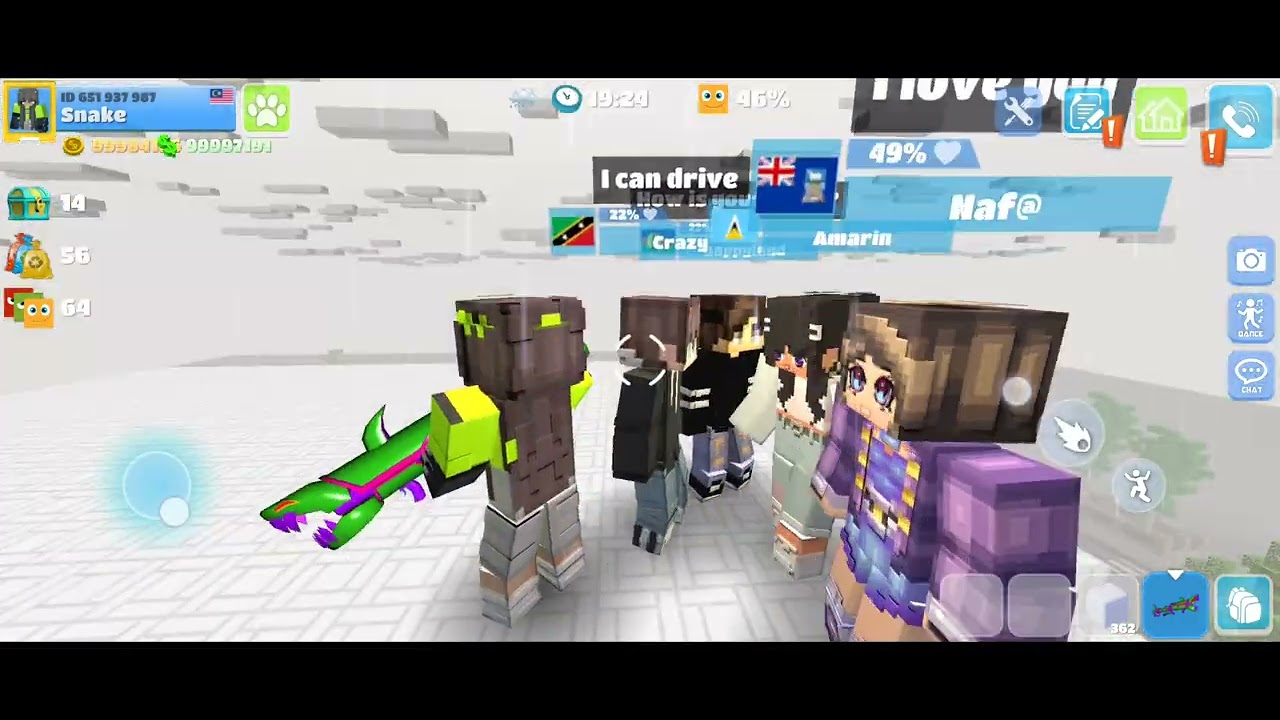 SHOOTING AIRPLANE WITH FRIENDS IN GAME SCHOOL PARTY CRAFT MULTIPLAYER ...
