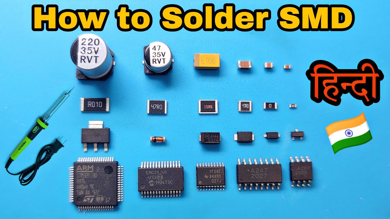 How to Soldering SMD Component's Full Details in Hindi (#004) - YouTube