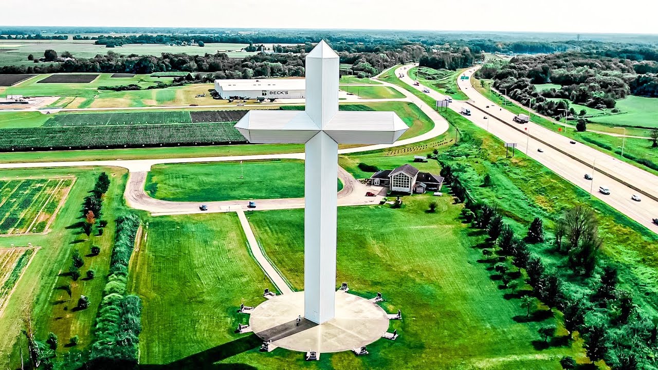 The Cross at the Crossroads | ILLINOIS DRONE SHOTS - YouTube