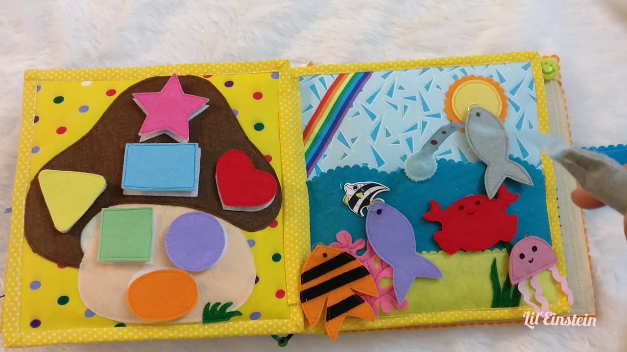 Quiet book /Busy book for toddlers 2 to 3 years - YouTube