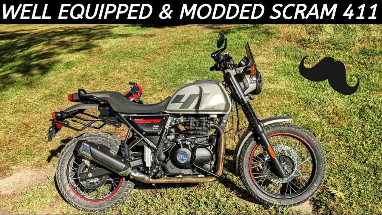 Royal Enfield Scram 411 Customer Custom - I Love It - Wahoo! - YouTube