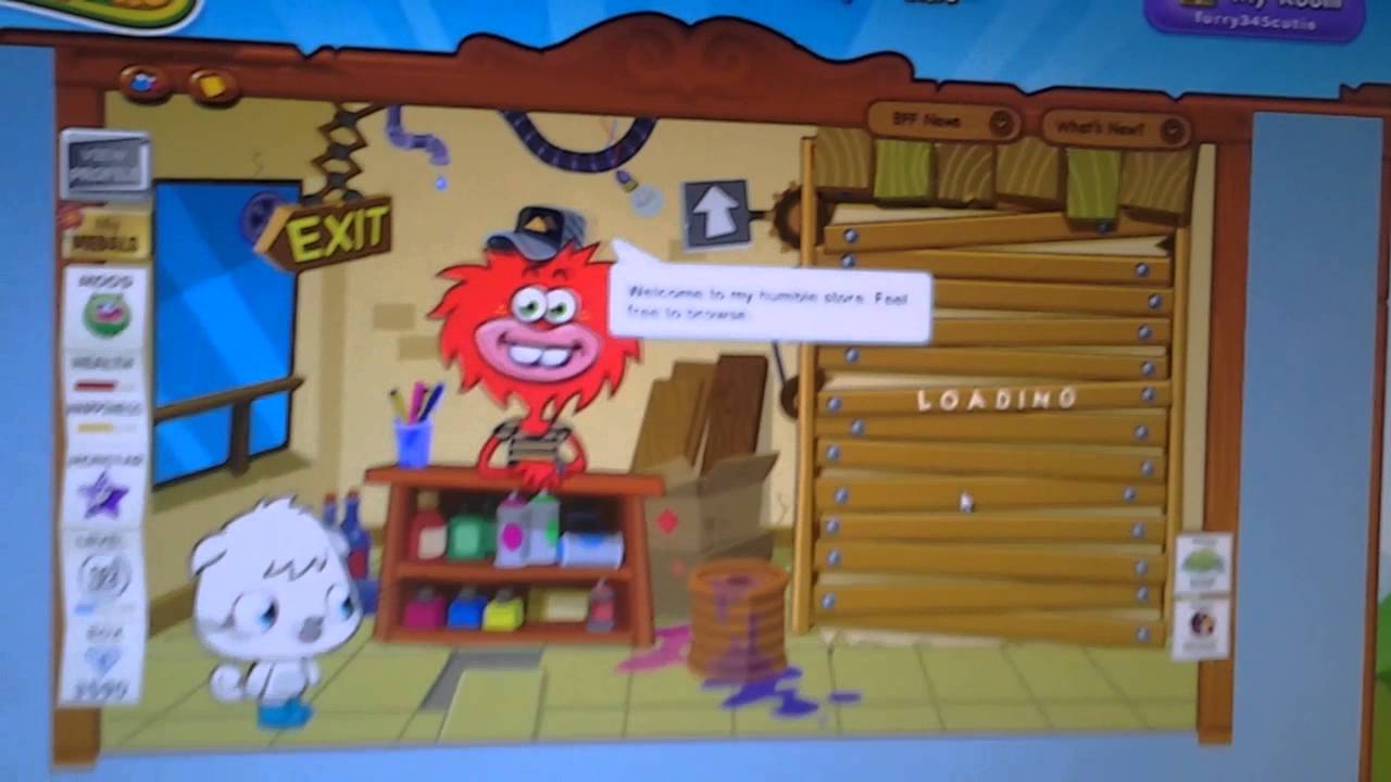Moshi monsters room design - YouTube