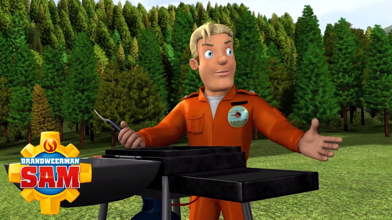 Brandweerman Sam | Barbecue leuk! | Nieuwe Afleveringen | Kinderfilms ...