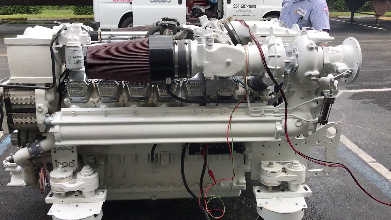 Detroit Diesel / MTU 12V2000 DDEC, Marine Diesel Engine - YouTube