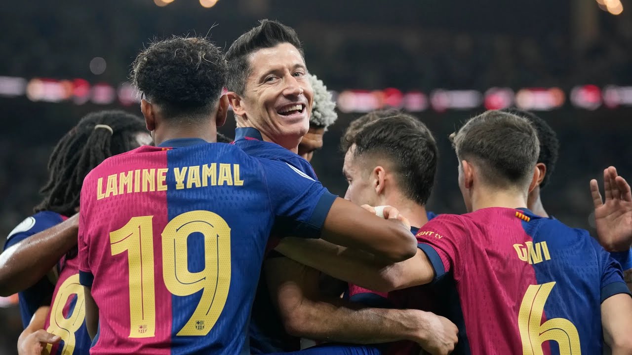 BARCELONA 5-2 REAL MADRID SUPER CUP FINAL - YouTube
