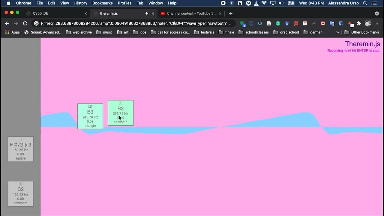 Theremin.js - YouTube