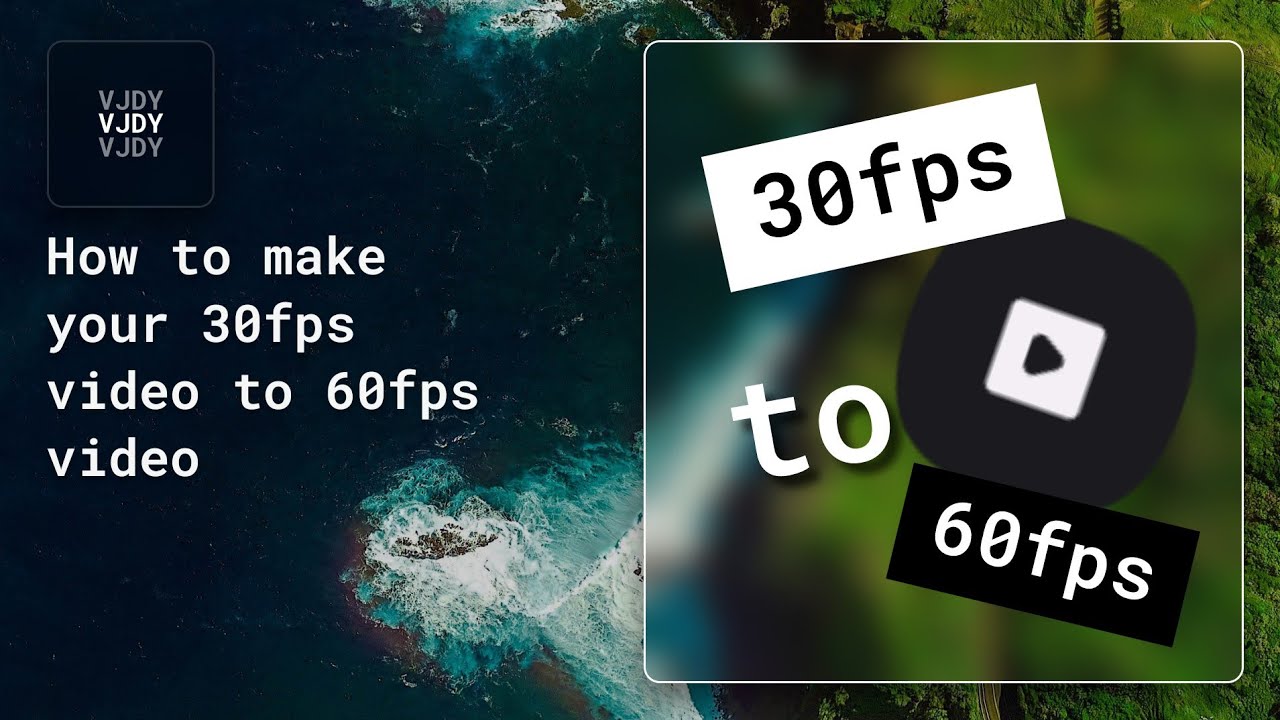 How to make your 30FPS video to 60FPS video in another way! - YouTube