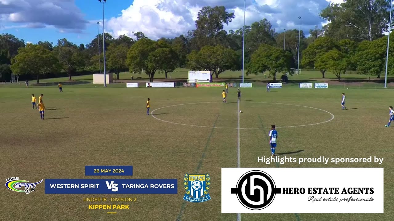 Spirit TV Under 18s v Taringa Rovers May 24 - YouTube
