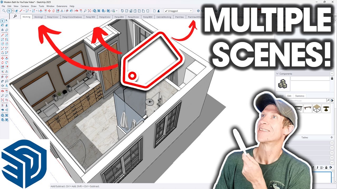 How to Update Tags Across MULTIPLE SCENES in SketchUp! - YouTube