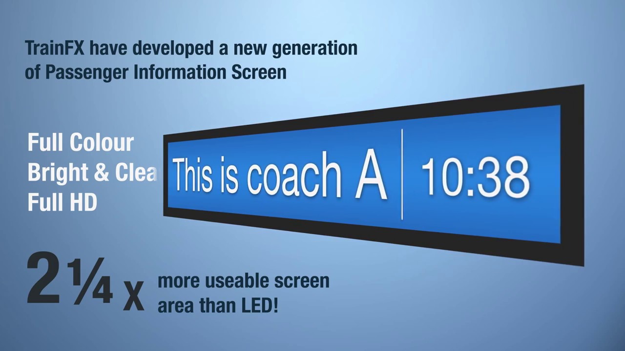 TrainFX LCD Passenger Information Screens - YouTube
