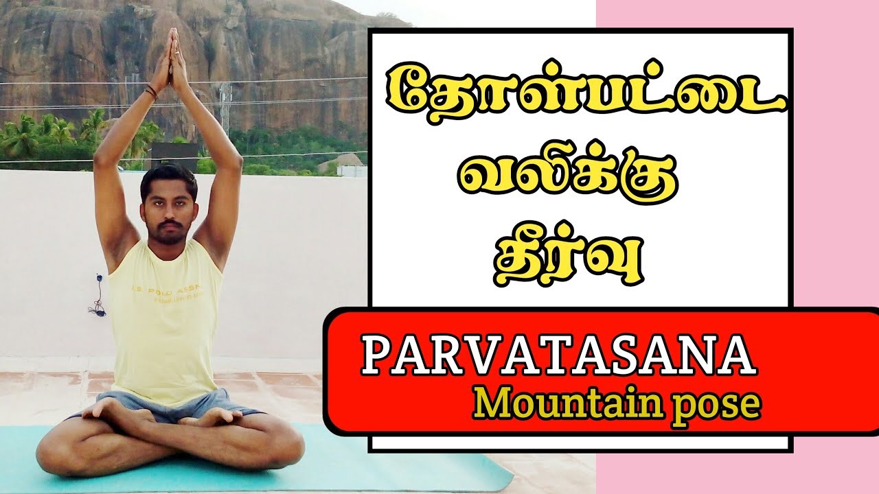தோள்பட்டையை வலிமையாக்கும் PARVATASANA | The Mountain Pose | nextday360 ...
