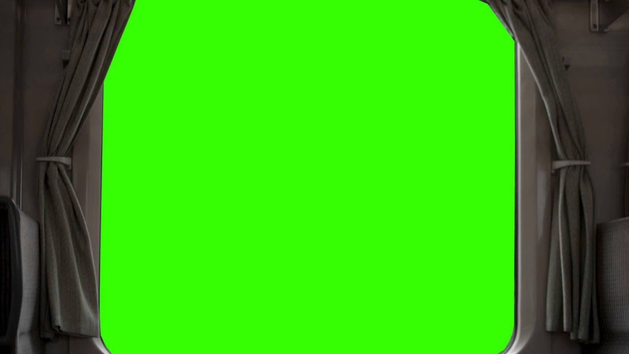 Train Window - green screen B - free use - YouTube
