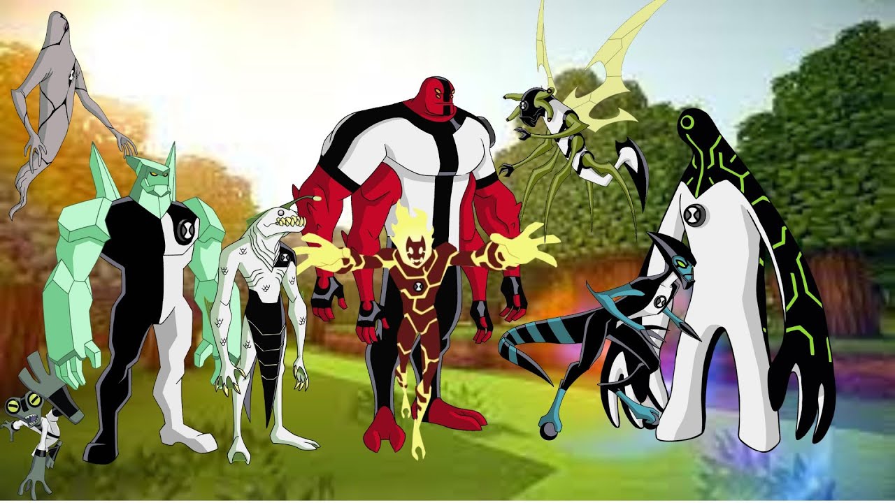 minecraft ben 10 classic transformations - YouTube
