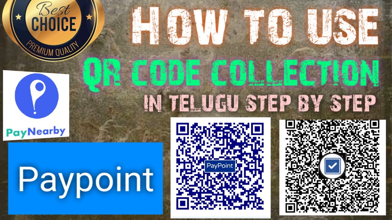 QR Code Collection from Paynearby & Paypoint in telugu - YouTube