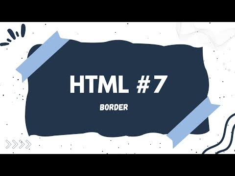 Tugas #7 Border (HTML) - YouTube