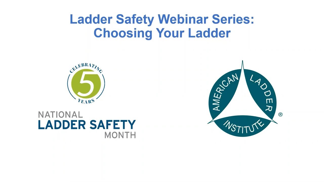 Werner Ladder - Webinar - Choosing Your Ladder - YouTube