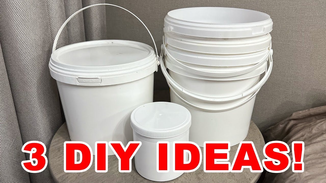 3 MODERN IDEAS FROM PLASTIC BUCKETS AND LEFTOVER MATERIALS WITH YOUR ...