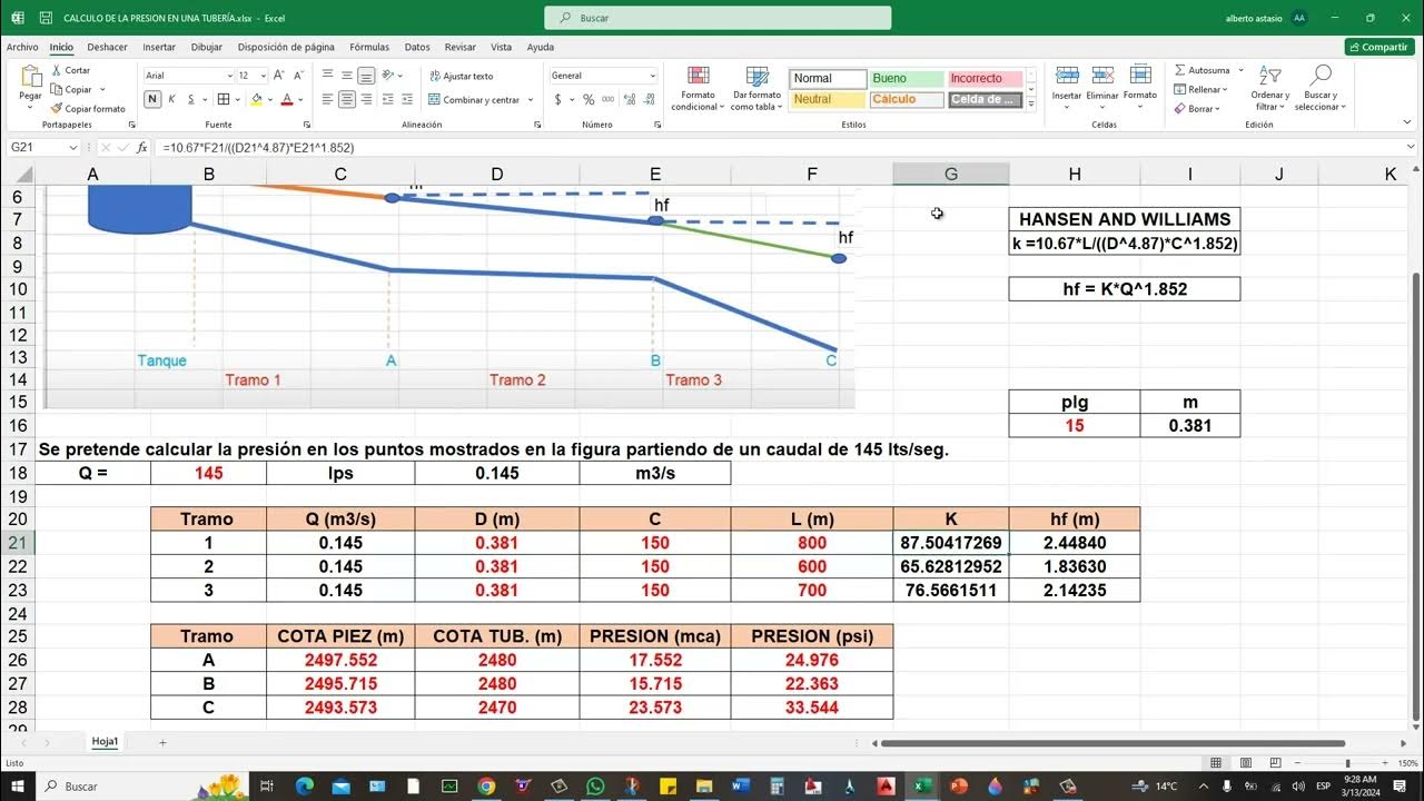 calculo-de-la-presion-en-varios-puntos-de-una-tuberia-youtube