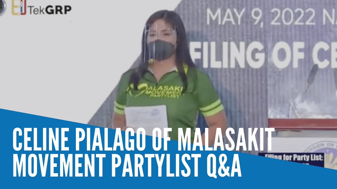 Celine Pialago of Malasakit Movement Partylist answers questions from ...
