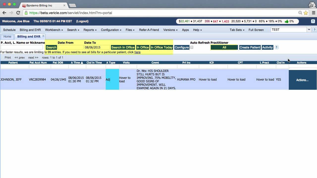 Medical Billing and Practice Management Software | Billing and EHR Tab ...