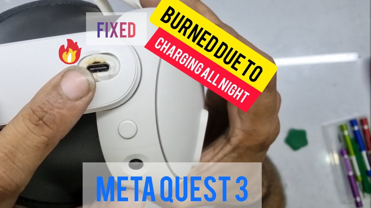 Meta Quest 3 is not charging over charging cause burned🔥 - YouTube