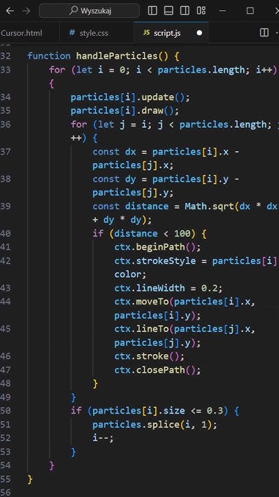 How To Make Cursor Particles In Html Css And Javascript Codeit Shorts Youtube