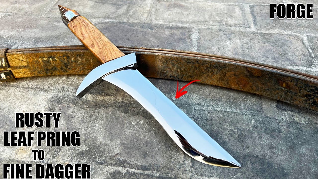 Rusty Leaf Spring Forge into Fine Knife | Ancient Craft - YouTube