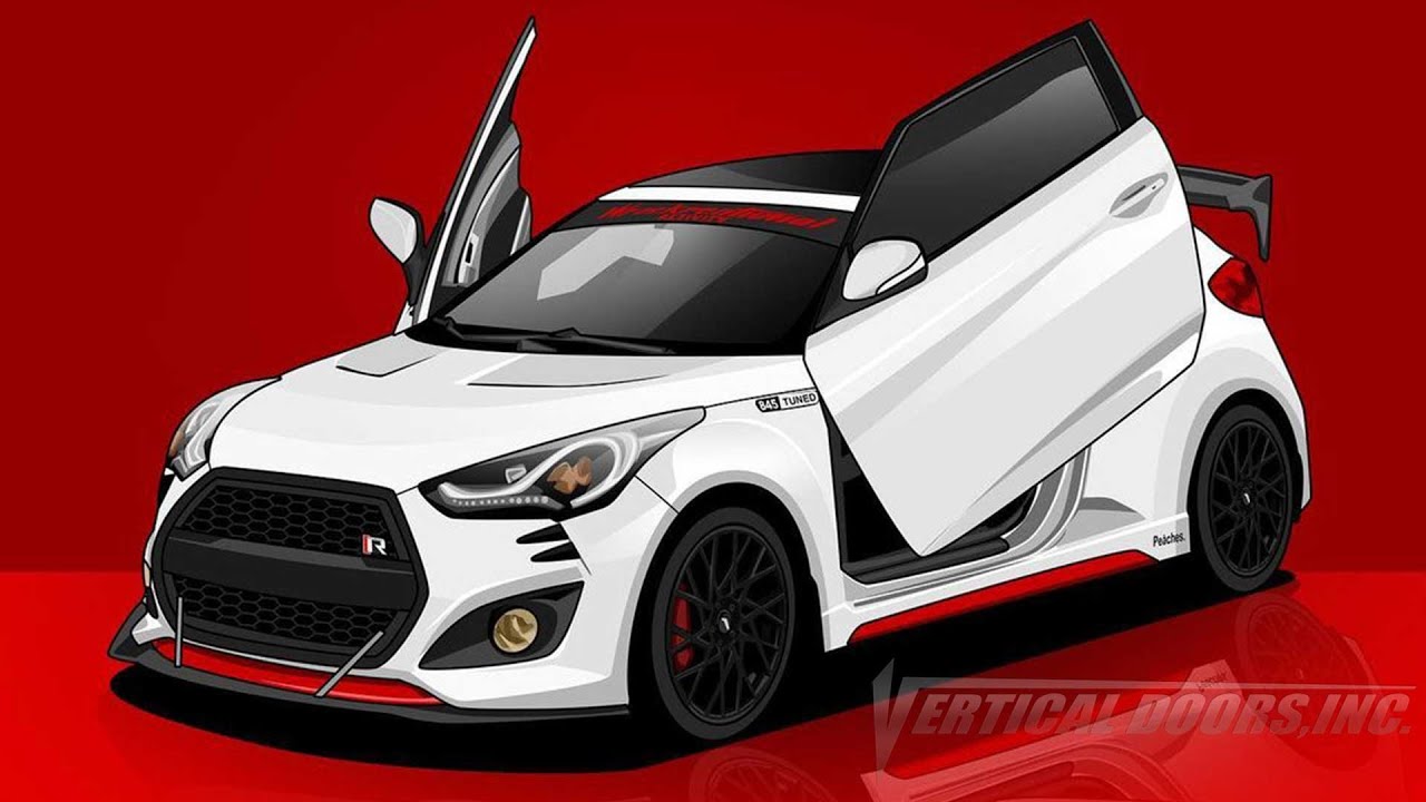 Lambo Doors on a Hyundai Veloster Turbo from Florida - YouTube