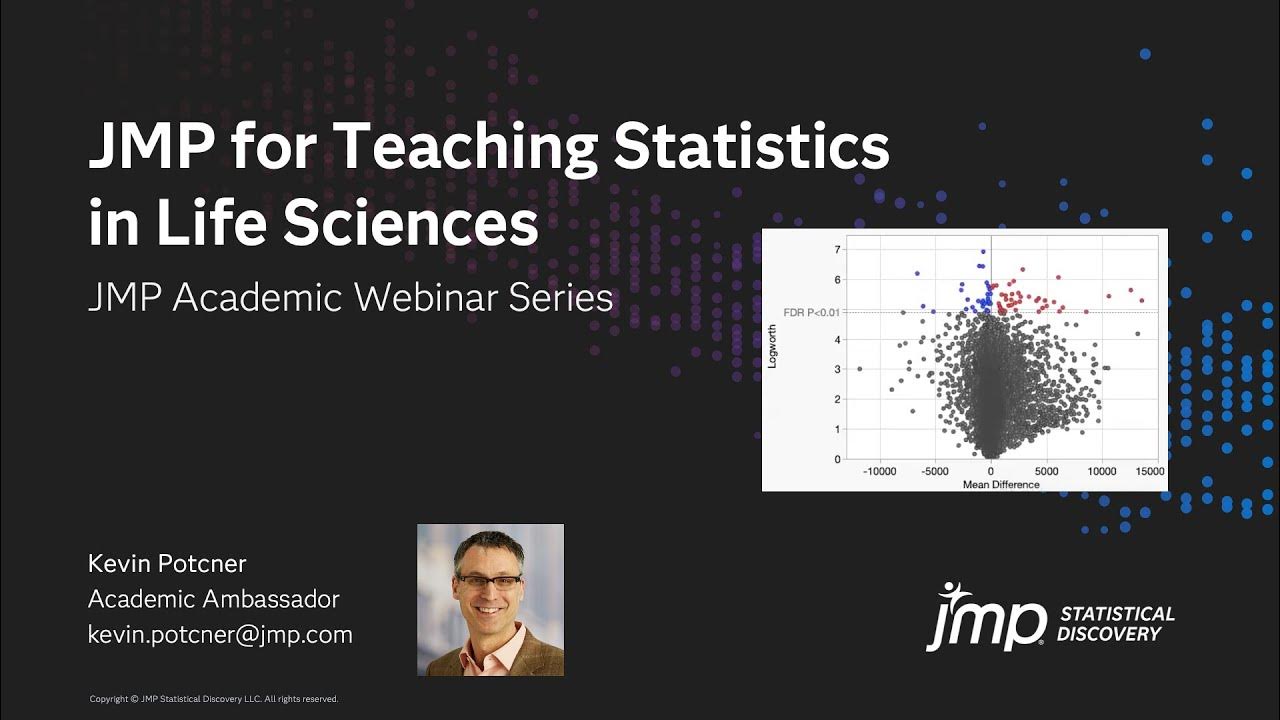 JMP Academic - JMP for Teaching Statistics in Life Sciences - YouTube