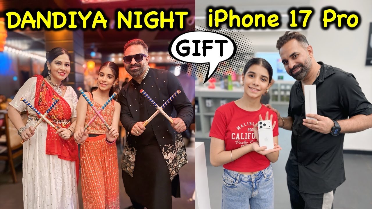 Dandiya Night Dance and iPhone 17 PRO - YouTube
