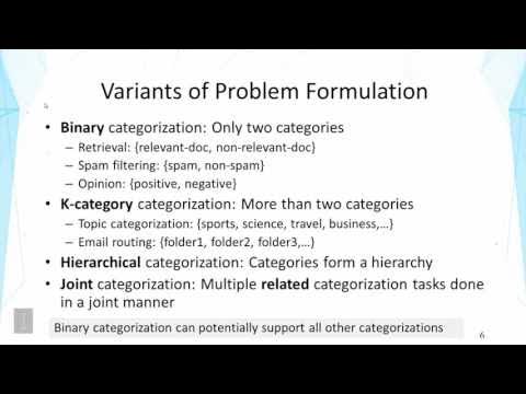 Lecture 36 — Text Categorization Motivation | UIUC - YouTube