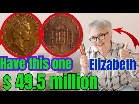 top of world coin one penny 1990 Elizabeth II.D.G.REG.F.D rare coin ...