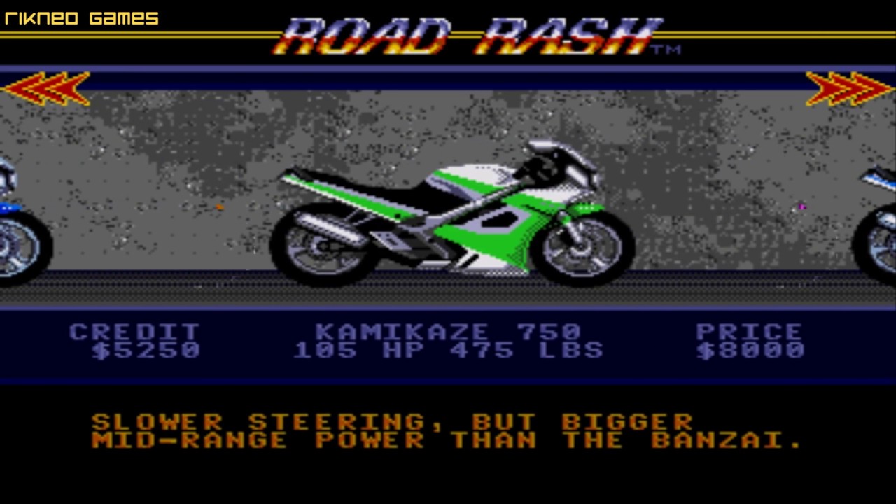 GamePlay Road Rash Mega Drive LvL 1 - YouTube